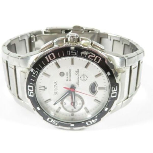 Bulova Men’s Marine Star C877587 Alarm Watch - Japanese-Quartz, SS Case ...