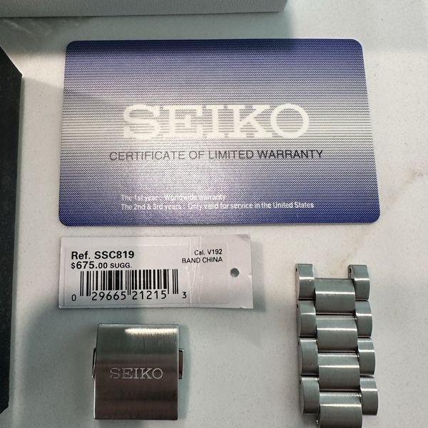 Seiko Prospex Speedtimer Ssc819 Black Dial - With Uncle Micro ...