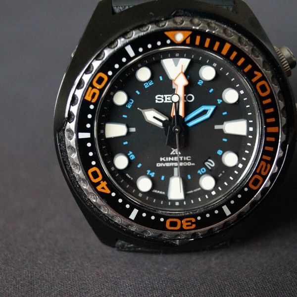 ProspeX SUN023P1 Kinetic Quartz Seiko 5M85 watch GMT 47mm date @4.30 ...