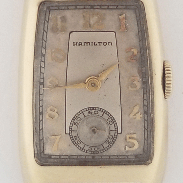 Vintage Hamilton Brooke 14K Golf Filled Asymmetric Curved Case 980 ...