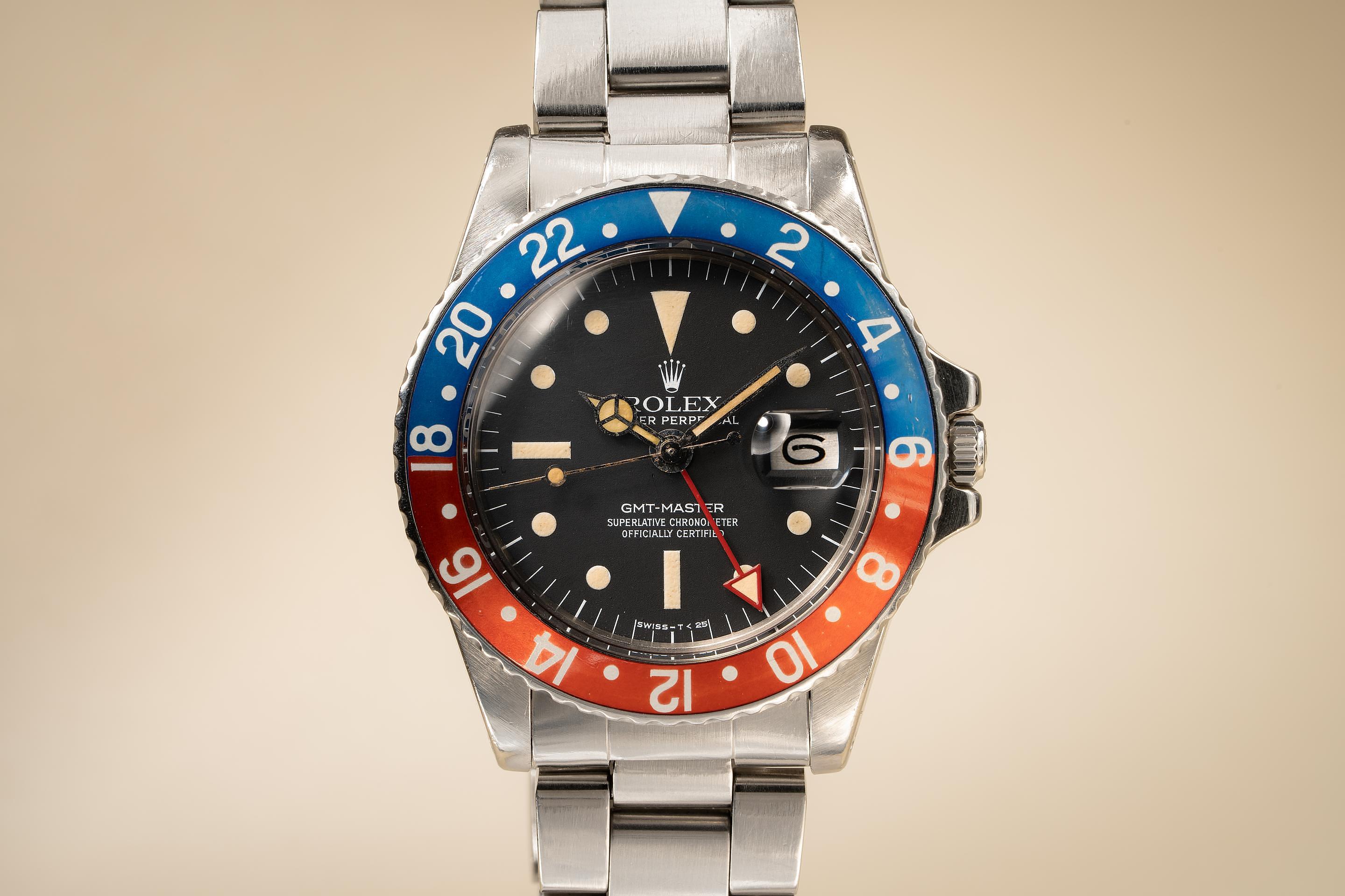 FS: 1975 Rolex GMT-Master 1675 Radial Dial with Service Papers ...