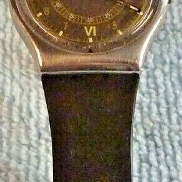 SWATCH 1988 DAY DATE " TIGER MOTH "GY700/1 WORKING ORIGINAL + PROTECTOR ...
