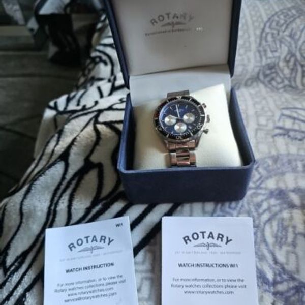 Rotary Chronospeed Chronograph Watch Gents Mens Bezel Watch ...