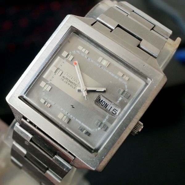 Vintage SEIKO 7006 5020 TV Screen Automatic Big Size Watch 19J cal ...