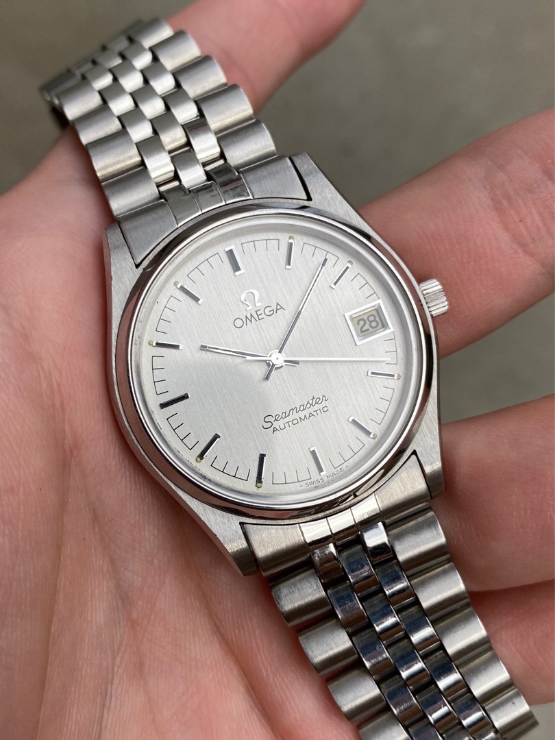 Xmas????Omega Seamaster Silver Brushed Dial On Original Jubilee ...
