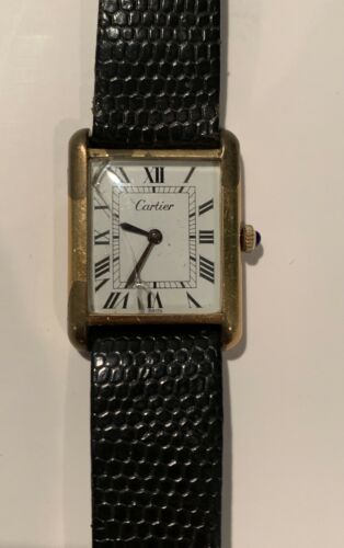 Vintage Cartier Tank 18K Gold Electroplated Manual Winding Vintage Cartier Tank 18K Gold Electroplated Manual Winding