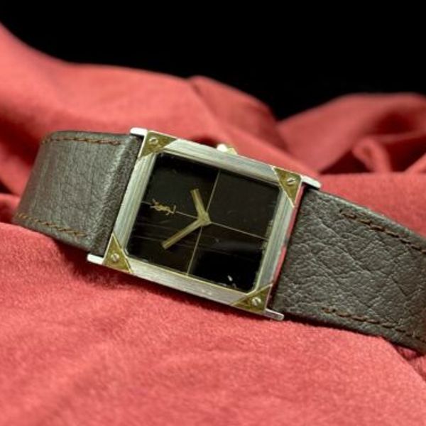 Yves Saint Laurent 4-105494 Y Vintage YSL X Citizen Tank Watch 1980s ...