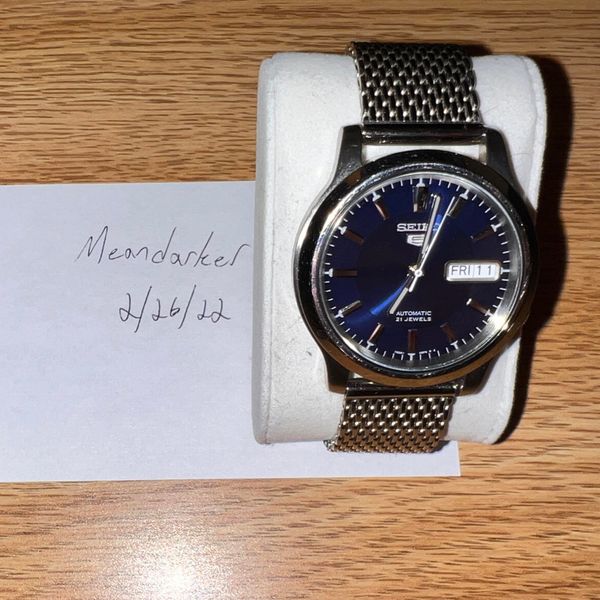 [WTS] Seiko SNK795, comes with a leather nato $90 | WatchCharts