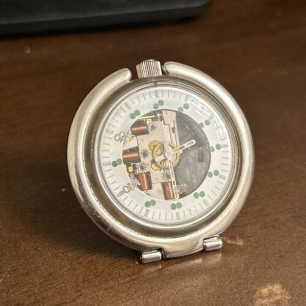 Swatch Pop-Up Standup Alarm Pocket Watch Needs Battery | WatchCharts ...
