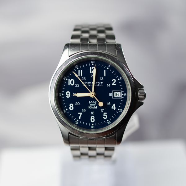 [WTS] Hamilton Khaki King 9823 Navy Blue / Serviced | WatchCharts ...