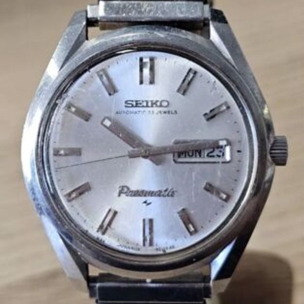 Seiko 5106-9000 Stainless Mens Automatic Watch Japan 1960s Vintage ...