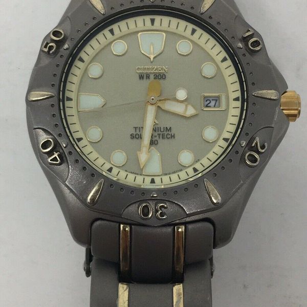 Citizen Eco-Drive WR 200 Titanium Solar-Tech 180 Men's Watch | WatchCharts