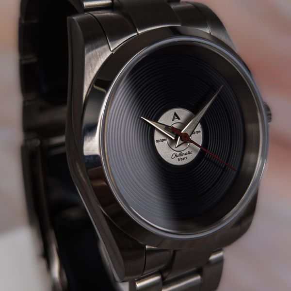 [WTS] Custom made Vinyl Record watch with NH38 movement (Reserved; sale ...