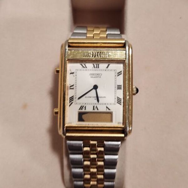 SEIKO Watch Ana-Digi Alarm Chronograph Vintage H249-5049 Wristwatch ...
