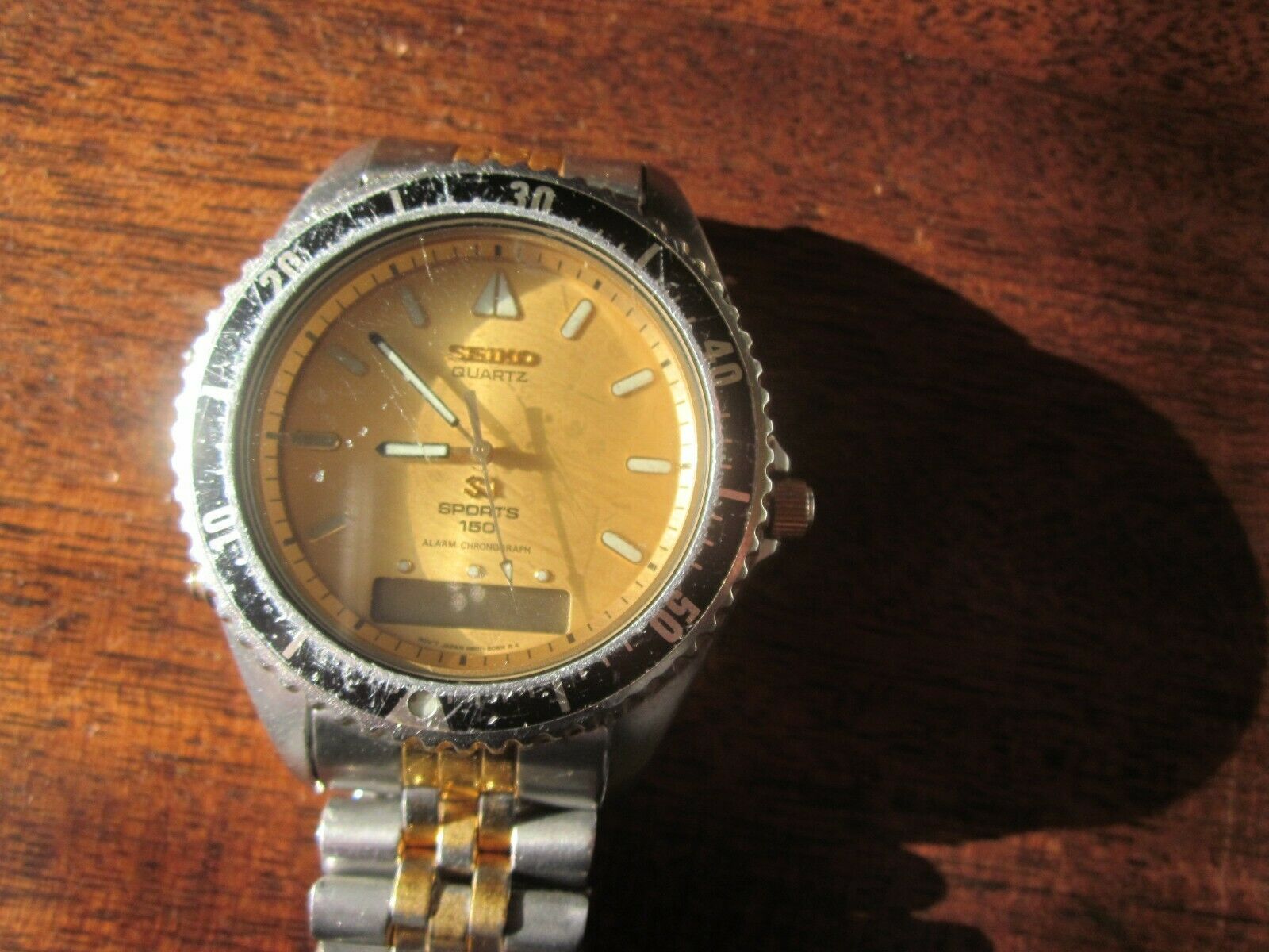 Vintage Seiko Sports 150 Quartz Alarm Chronograph H601-8089 H601-808M 15 BAR | WatchCharts ...