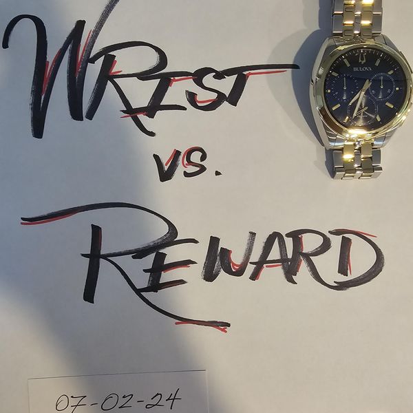 [WTS] New Bulova Quartz Chronograph Curve Gold and Stainless with blue ...