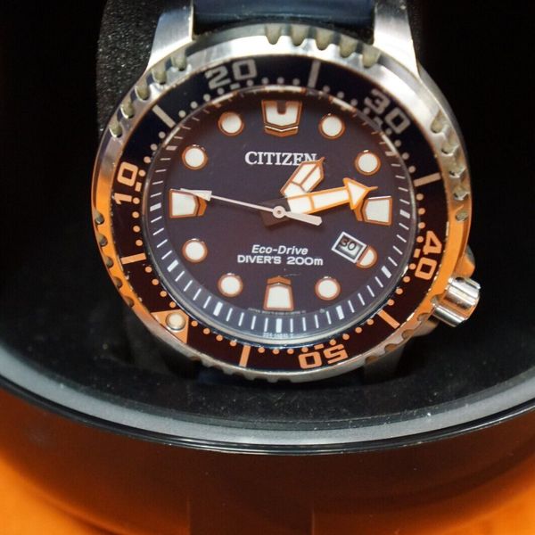 Citizen Promaster BN0200-01E Eco Drive Men's Watch With Box & Case ...