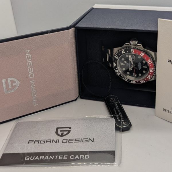 PAGANI DESIGN PD-1662 GMT Automatic Menâ s Watch Stainless Steel ...
