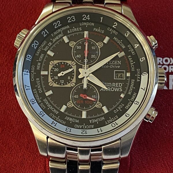 Citizen Eco-Drive Red Arrows Special World Time Chronograph CA0080-054E ...