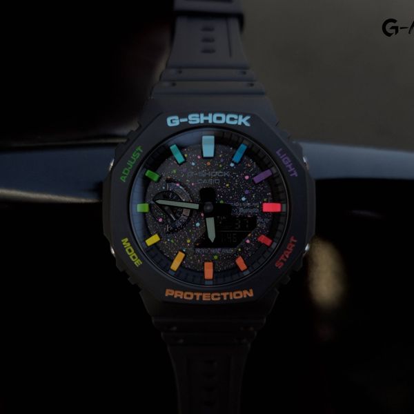 Bespoke Casio G-Shock GA-B2100 Rainbow Galaxy Solar | CasiOak Mod ...