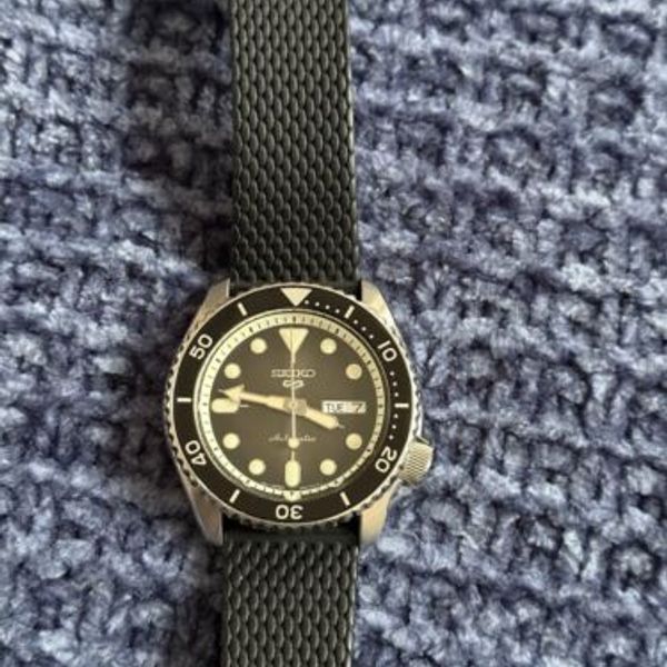Seiko 5 Sports Men's Black Watch - SRPD95 | WatchCharts Marketplace
