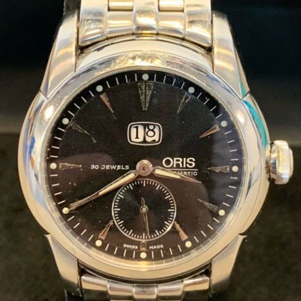 Oris Artelier Big Date 7549 Swiss Automatic Watch ***NEEDS REPAIR ...