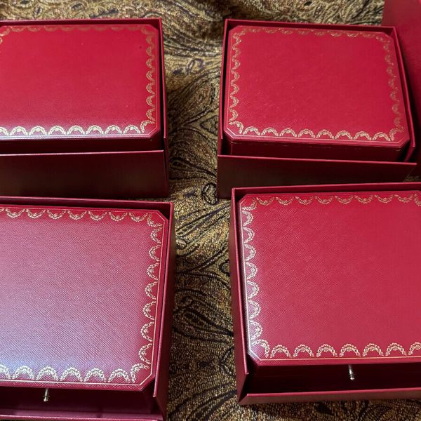 CARTIER Box Authentic Red Cartier Case. 5x Original/Genuine Cartier ...