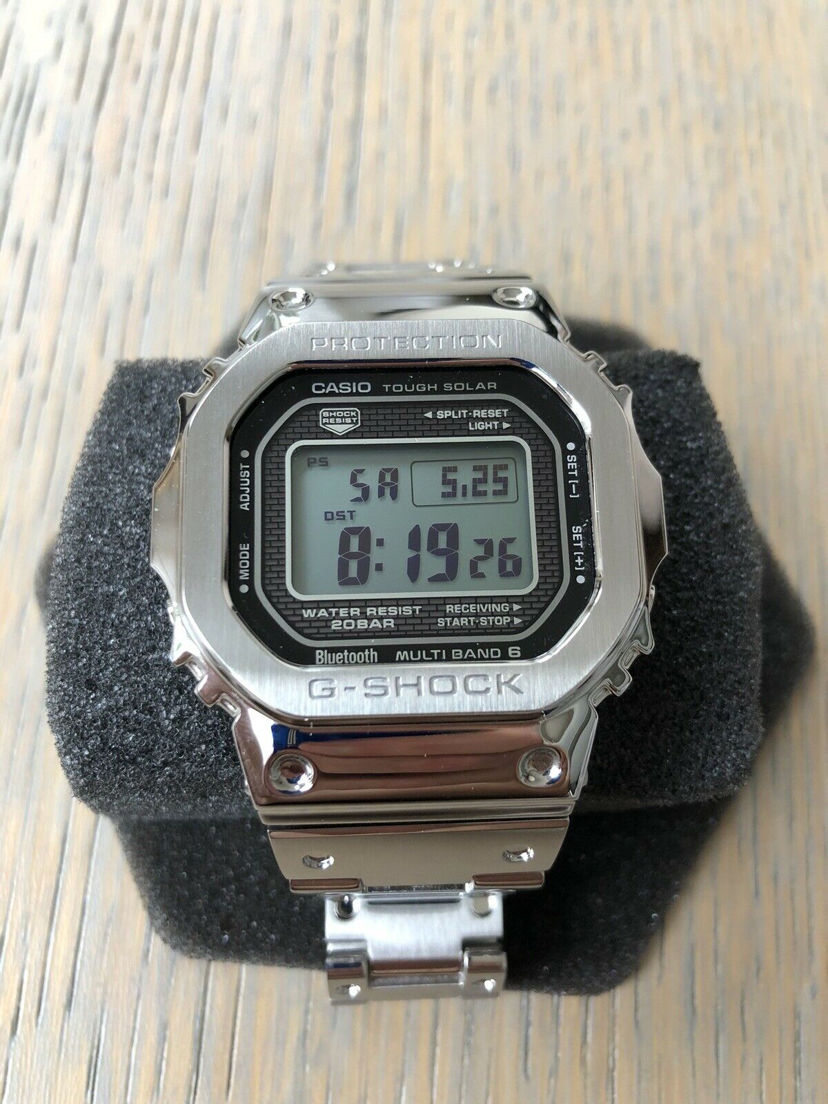 Casio G-Shock GMW-B5000D-1CR Full Metal 5000 Stainless Steel ...