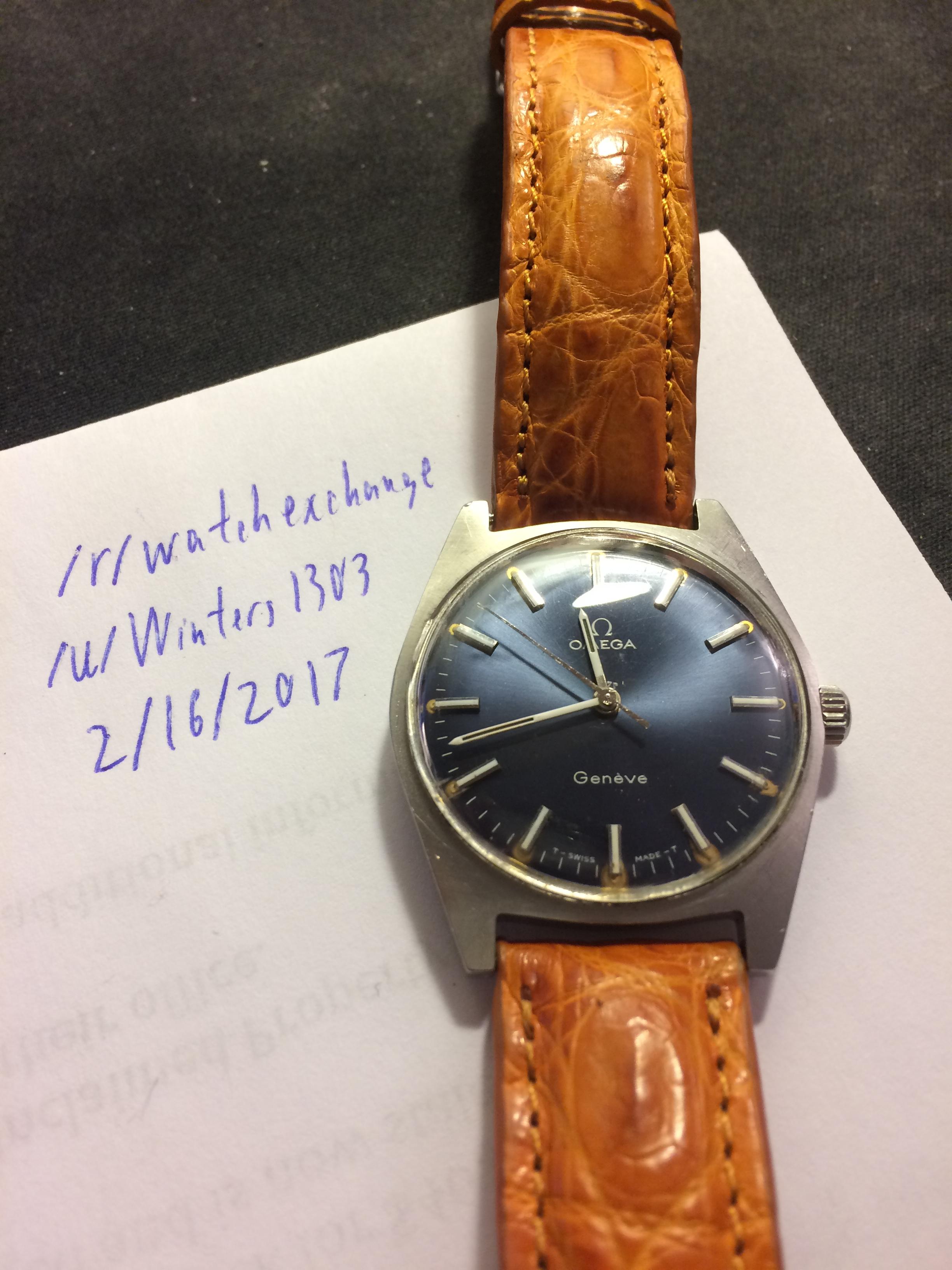 [WTS/WTT] Omega Geneve - rare blue/deep purple sunburst dial - all ...