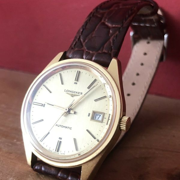 Vintage Longines Automatic 25 Jewel Watch Original Longines Strap LG331 ...