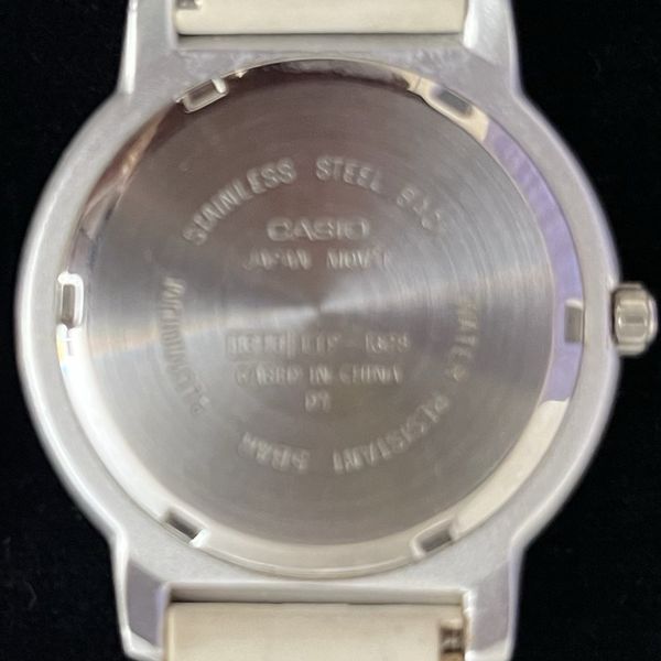 Ladies Casio Chrono White Glitter Analog Watch LTP-1328 Aluminium NEEDS ...