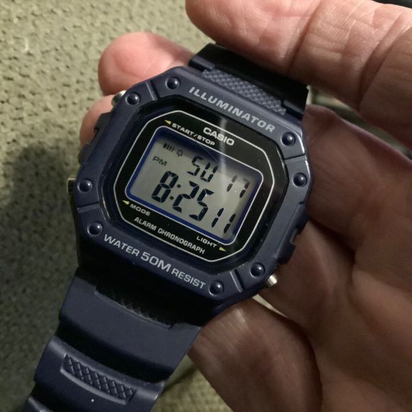Casio mens lcd watch alarm chronograph W-218H nice clean works perfect | WatchCharts Marketplace