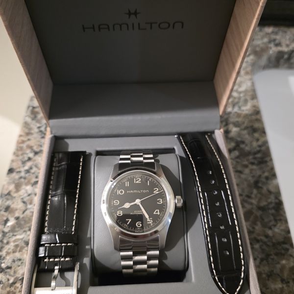 HAMILTON Khaki Field Murph 42mm Automatic Black Dial Men's Watch ...