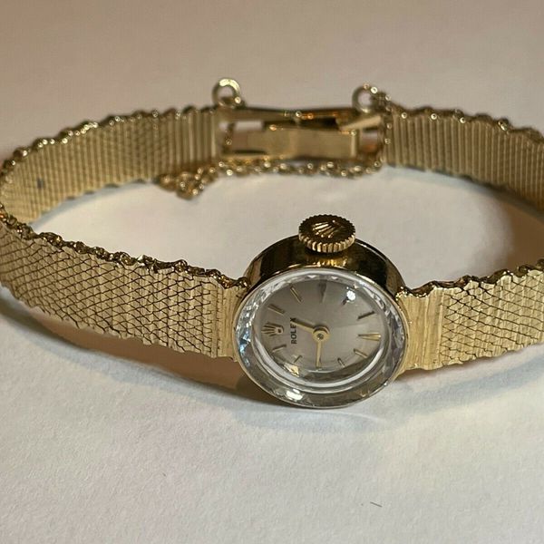 Ladies VIntage Yellow Gold Rolex Timepiece Caliber 1401 | WatchCharts ...