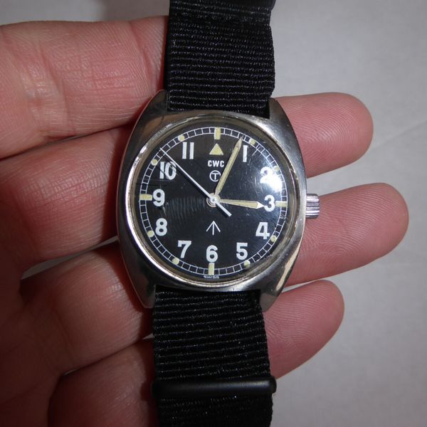 British Army Watch W10 CWC Watch, working ticking,markings worn ...