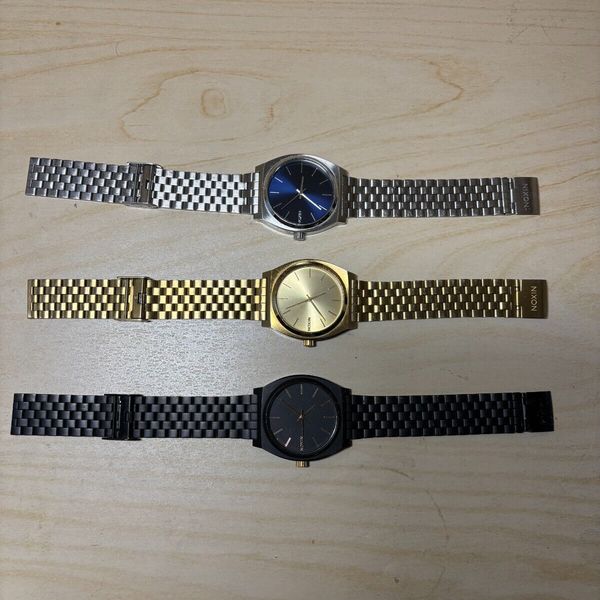 Nixon time teller watches (Silver/Blue, Gold/Gold, and Black/Black) NOT ...