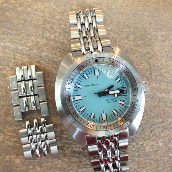 [$180 USD] Seestern Sub 300T DOXA Homage Aquamarine | WatchCharts ...