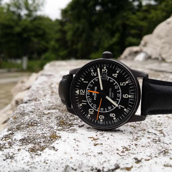Fortis Flieger Pilots Classic Automatic GMT Date Model 596.10.148 ...