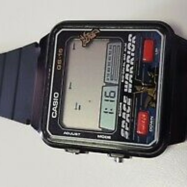 VINTAGE CASIO SPACE WARRIOR GS-16 GAME WATCH MADE IN JAPAN ...