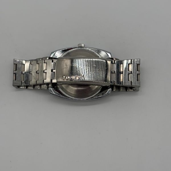 VTG Timex Marlin 70's Day Date TV Dial Rare Silver Water Resistant ...