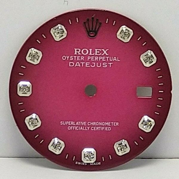 SWISS MADE GENUINE ROLEX OYESTER PERPETUAL DATE JUST MAROON COLOR DIAL ...