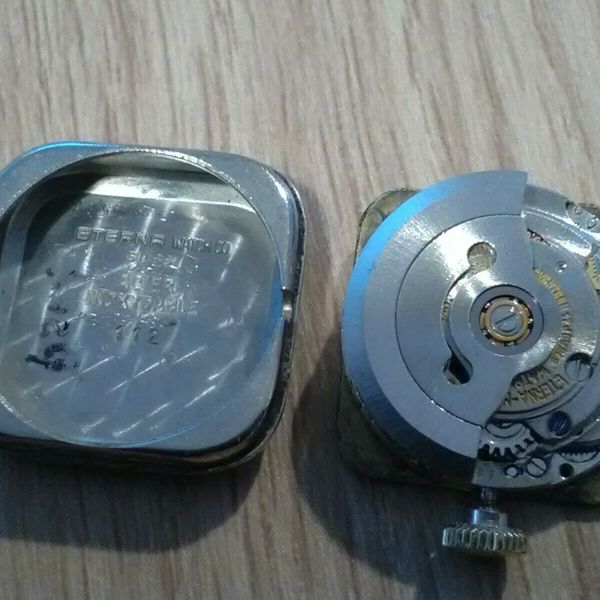 Vintage ETERNA MATIC SAHIDA Automatic LADIES watch Swiss 1970s Blue ...