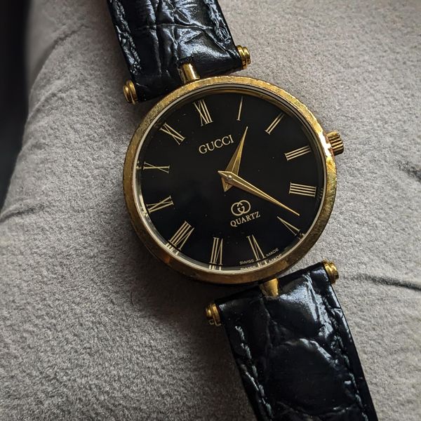 [WTS] Vintage 1980s Gucci Stack Watch with Roman Numeral, 2000M black n ...