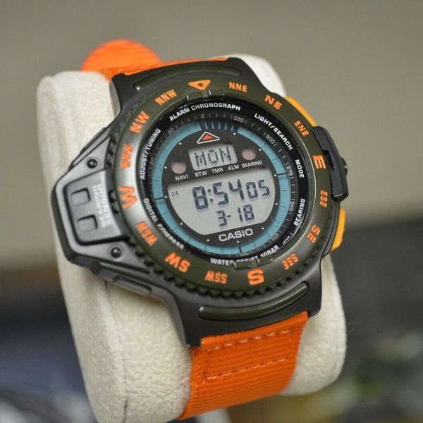 NOS CASIO CPW-200 [1030] COMPASS BEARING SENSOR WATCH JAPAN BRAND NEW ...
