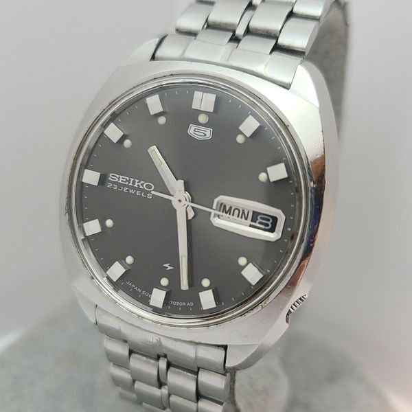 Vintage SEIKO 5126-7000 Men's automatic watch day/date 23Jewels 1968 ...