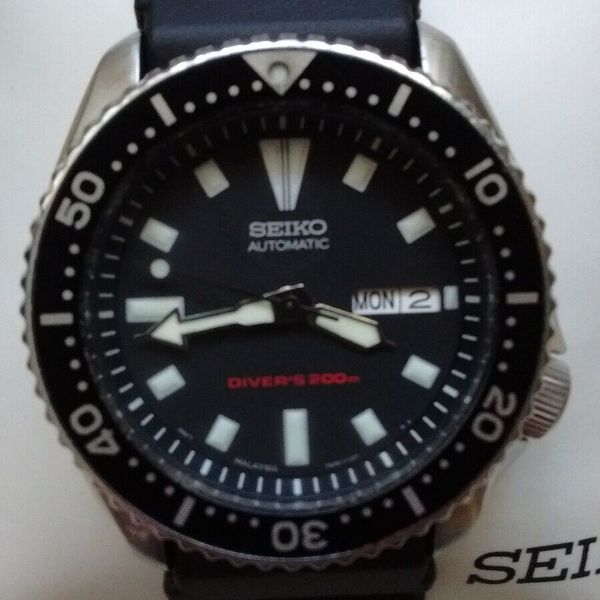 SEIKO SKX173 DIVE DIVER WATCH FULL KIT PRISTINE NOS CONDITION ...