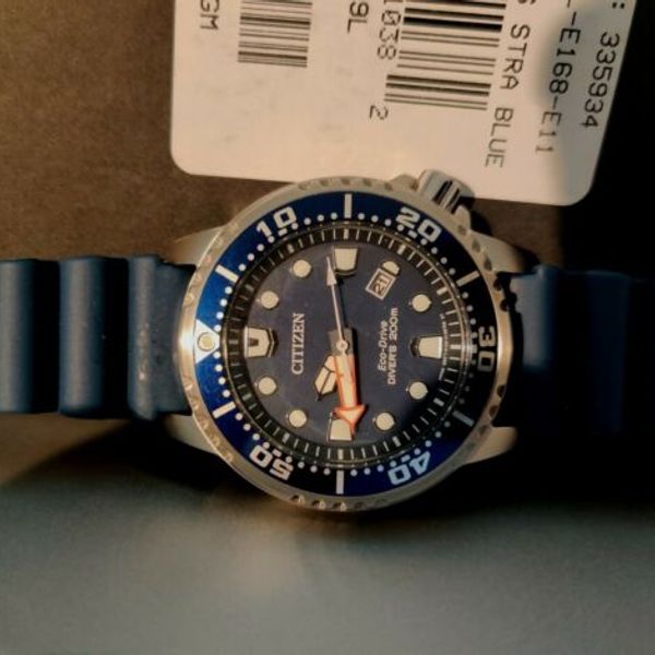 Citizen Promaster Diver BN0151-09L Eco-Drive 42mm Blue Dial with ND ...
