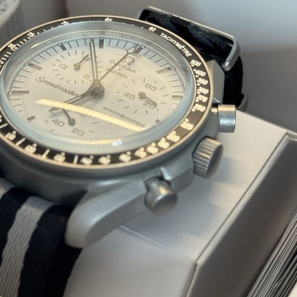 Omega X Swatch 1965 Metal Mod Moonswatch Mission to the Moon - Titanium ...