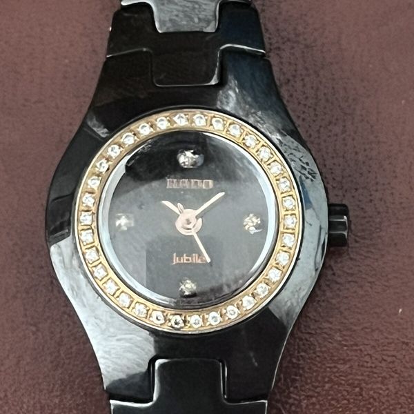 Rado Jubile Crystals/Ceramic Womenâ s Swiss Quartz Wrist Watch-Parts ...