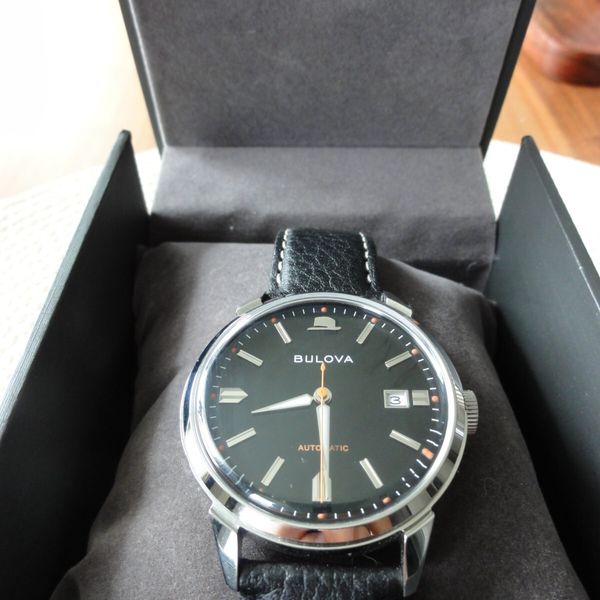 Bulova Summer Wind Frank Sinatra Men's Black Watch - 96B381 - Mint ...